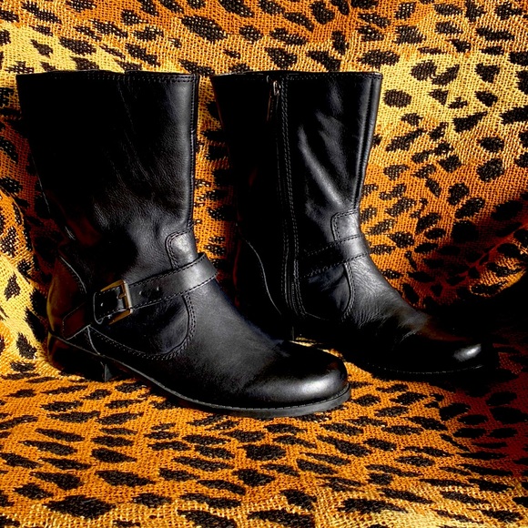 Bandolino | Shoes | Bandolino Genuine Leather Black Ankle Boots Nwot ...
